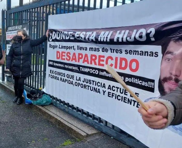 Hoy se cumple un mes de la desaparición de Roger Lampert en Valdivia